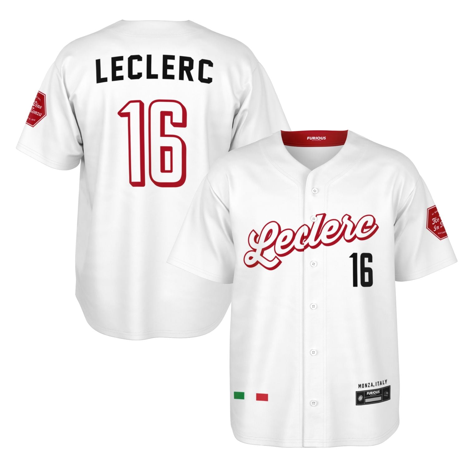 Leclerc - White Monza Jersey (Clearance) – Furious Motorsport