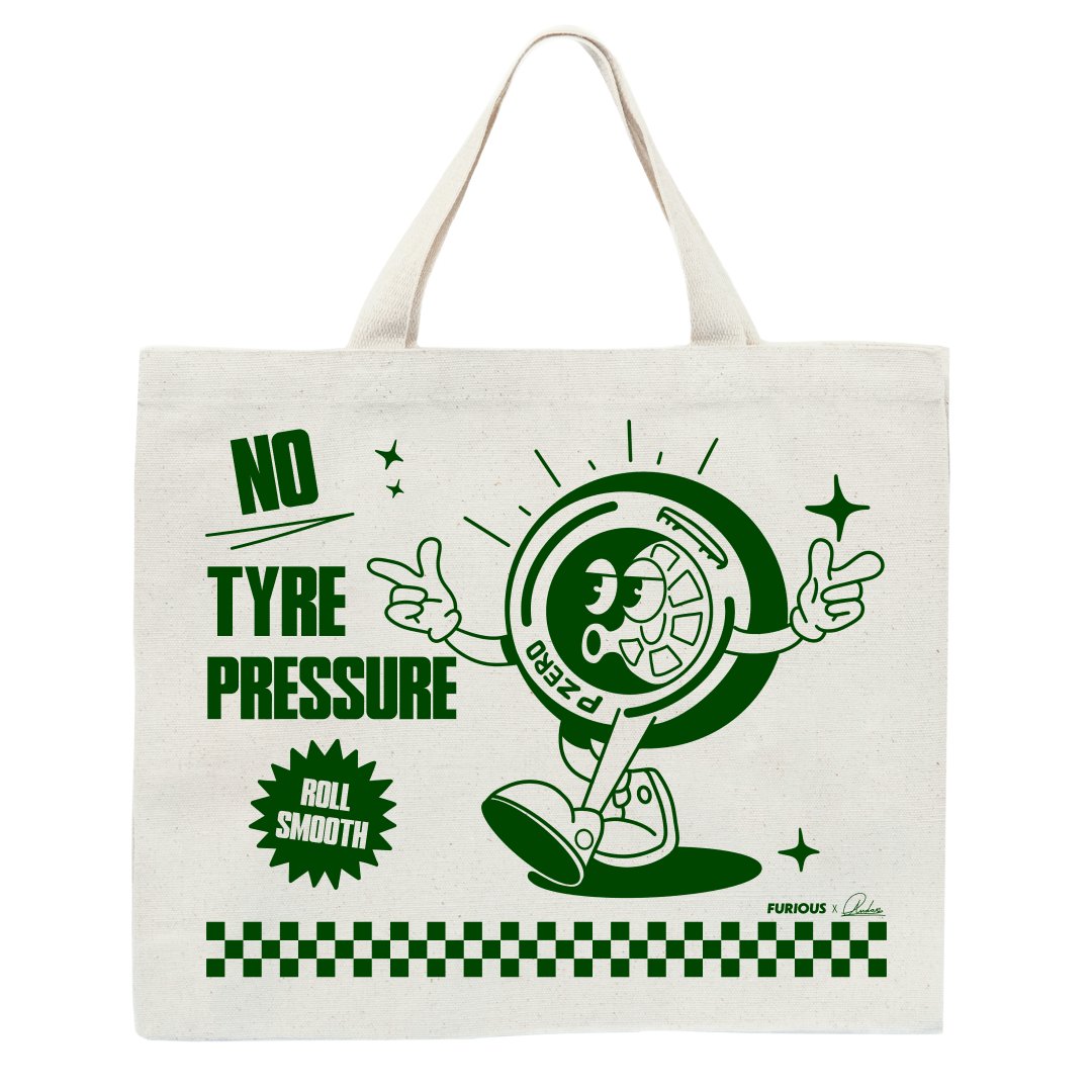 No Tyre Pressure - Tote Bag – Furious Motorsport