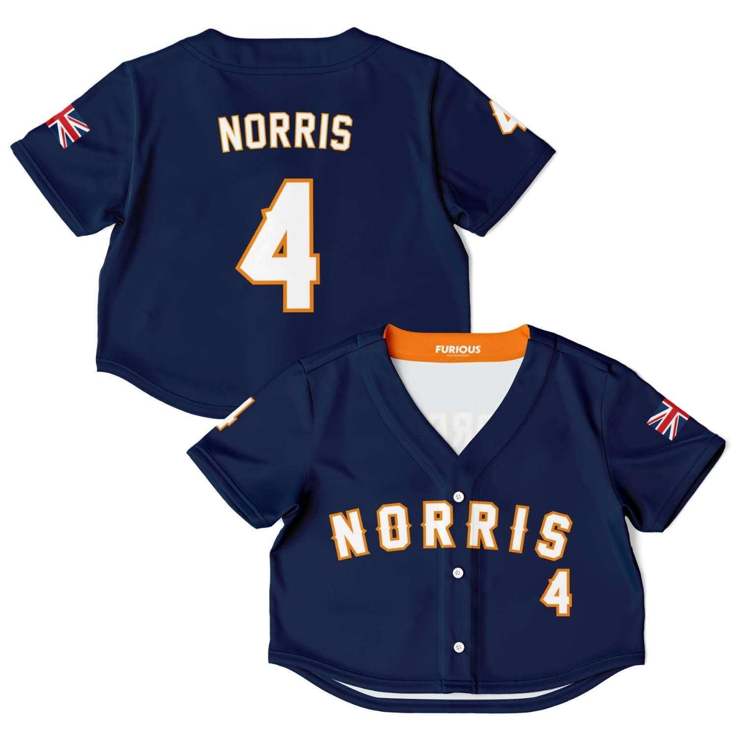 Norris - Deep Navy Away Crop Top – Furious Motorsport