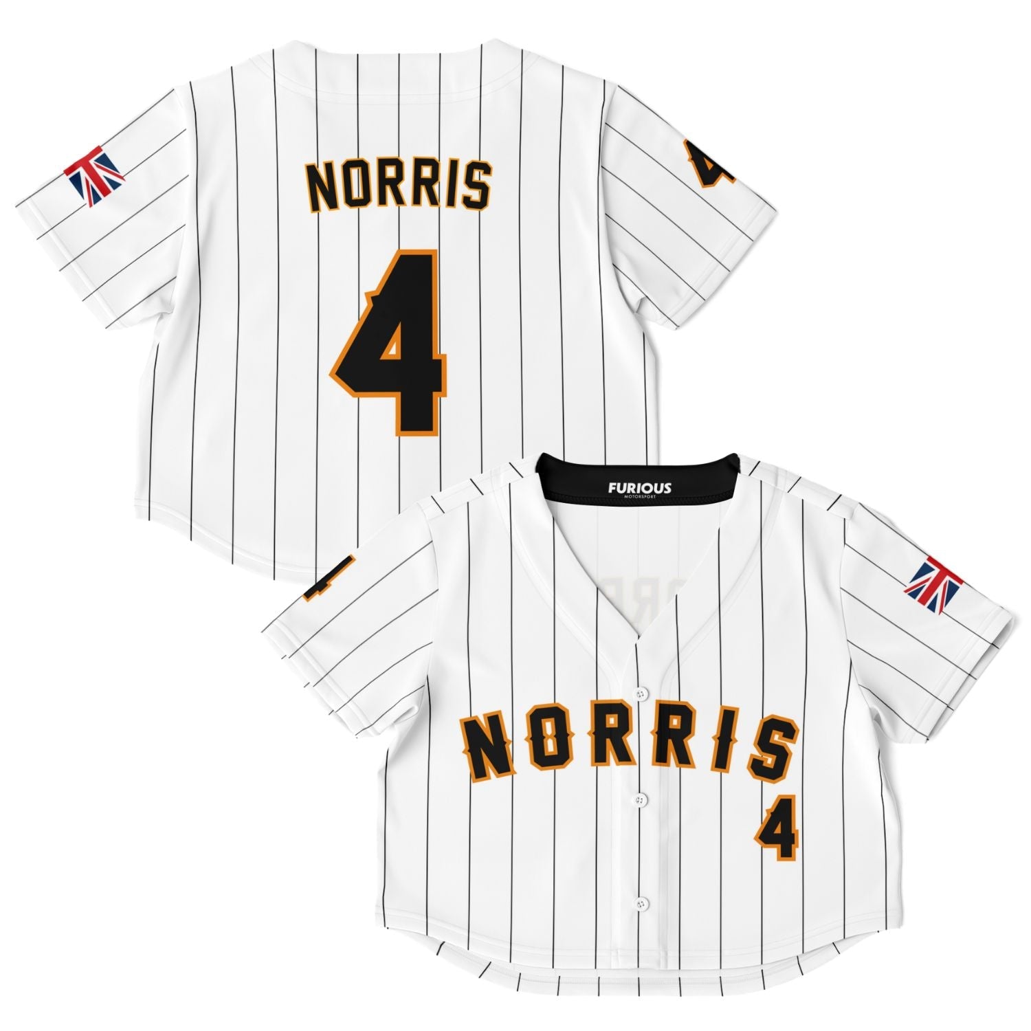 Norris - Pinstripe Home Crop Top – Furious Motorsport