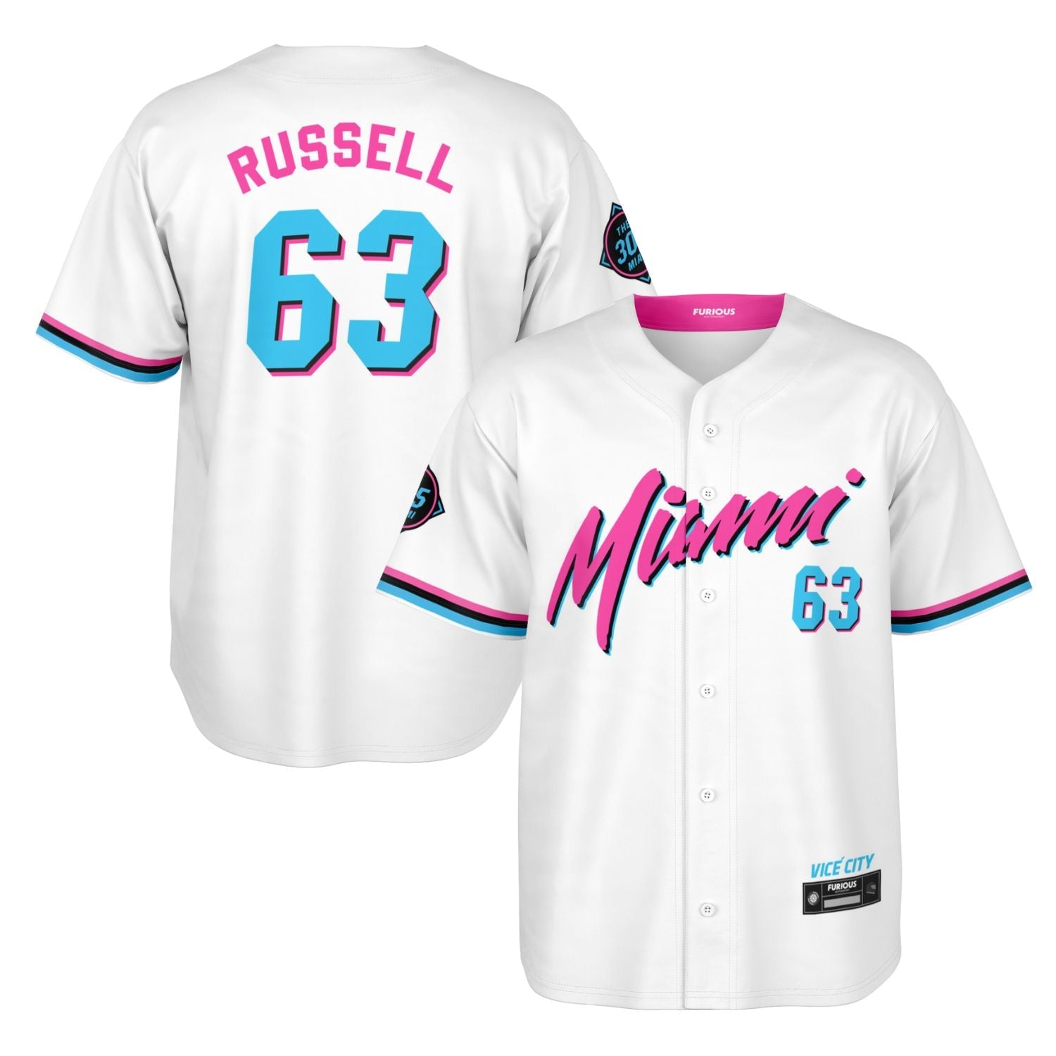 Russell - Miami Vice Home Jersey – Furious Motorsport